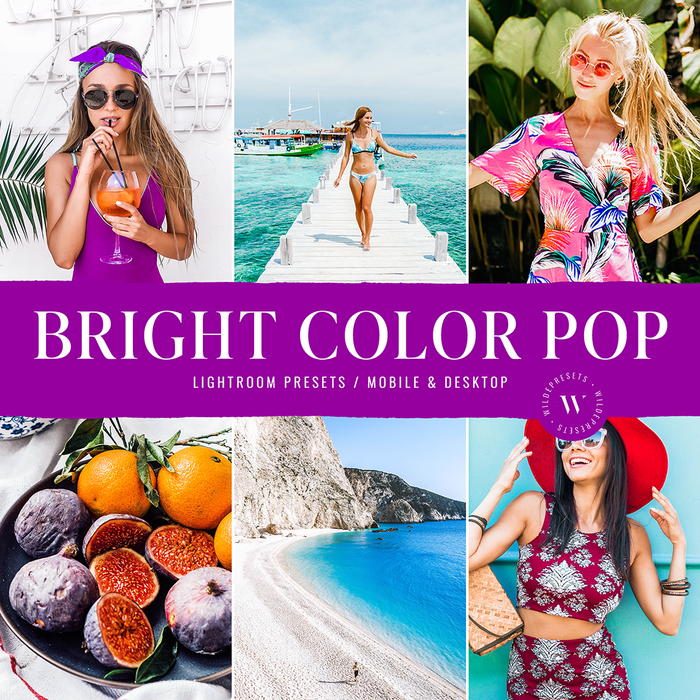 The Bright Color Pop Preset Collection